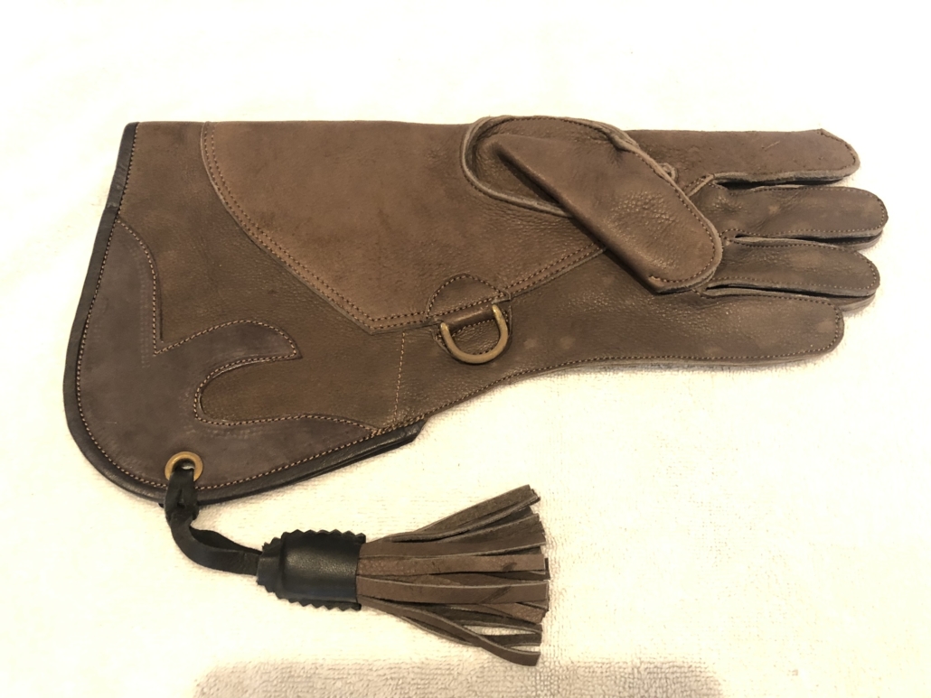 "Outlaw" Brown Elk Full-Cuff Gauntlet - Northwood Falconry